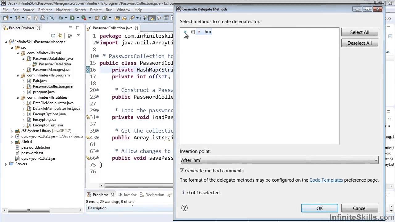 06 Generating Delegate Methods