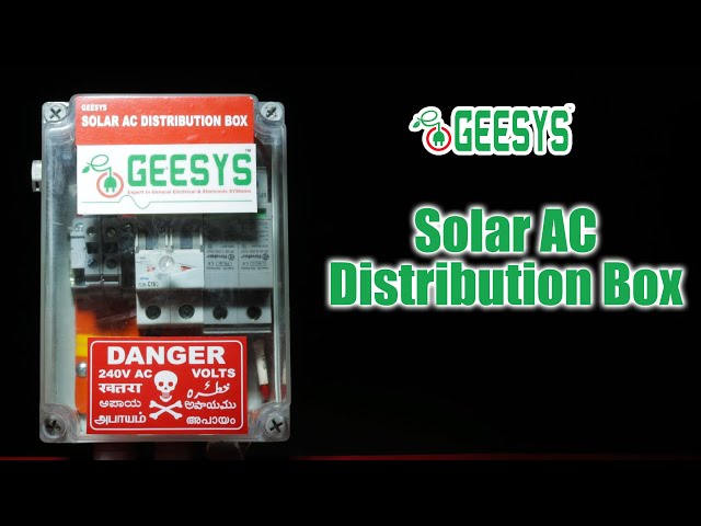 Solar Panel Mounting Structure - Solar ACDB With Meter Manufacturer ...