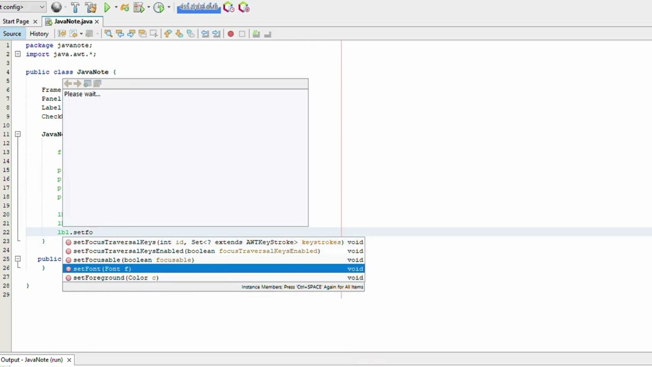 Integrative Programming and Technologies - Java AWT Checkbox