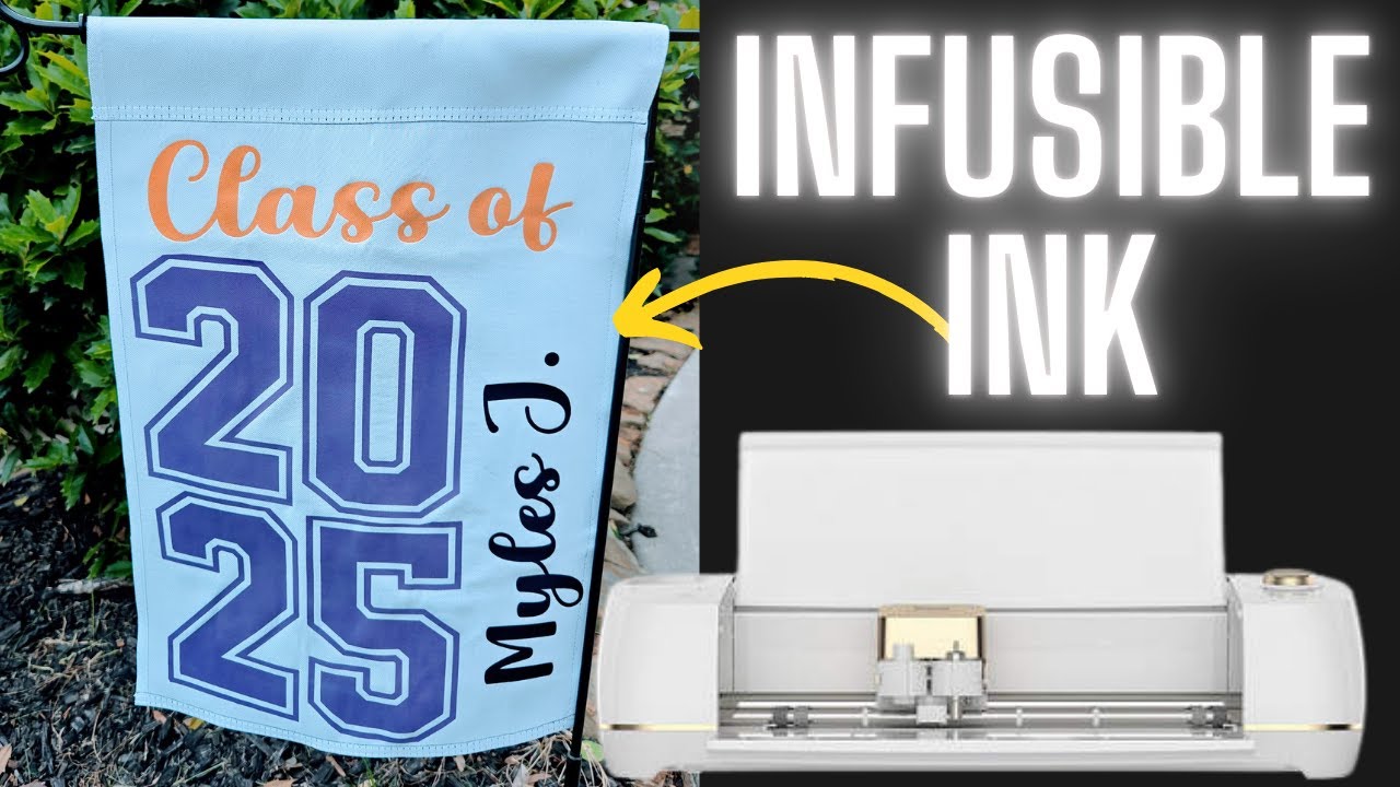 How I Made a Graduation Garden Flag With Infusible Ink!