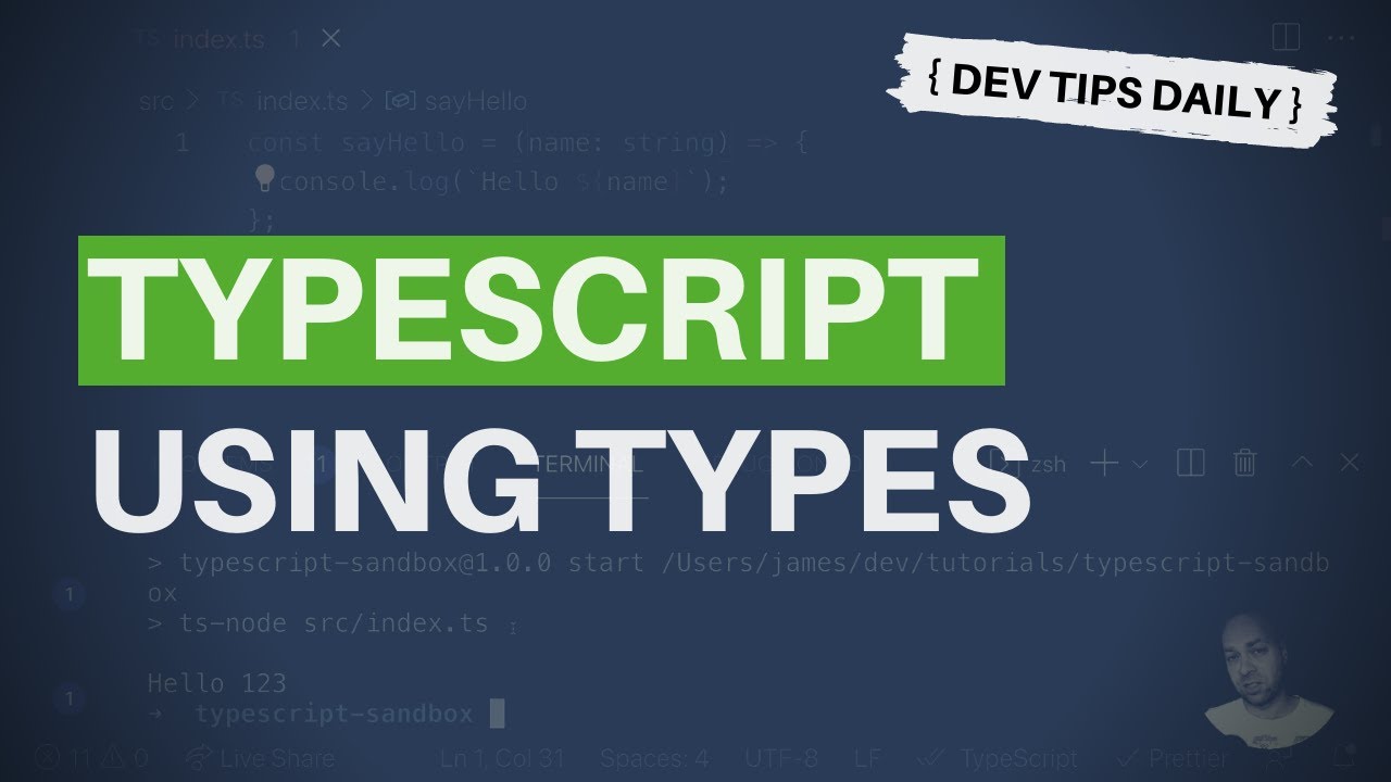DevTips Daily: Using TypeScript Types