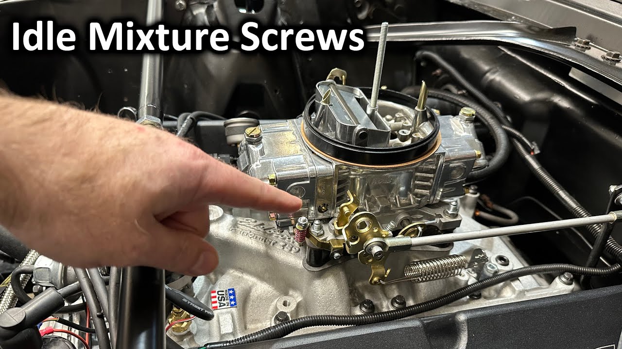 How to adjust Holley Idle Mixture Screws and Curb Idle