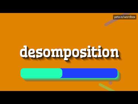 DESOMPOSITION - How to say Desomposition?