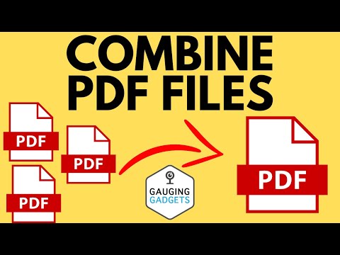 How to Combine PDF Files into One - FREE - Merge PDF Files