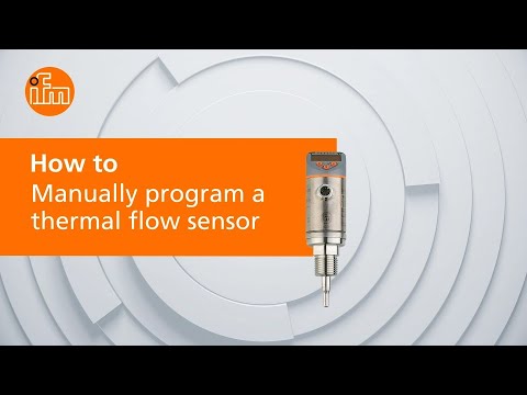 How to manually program a thermal flow sensor