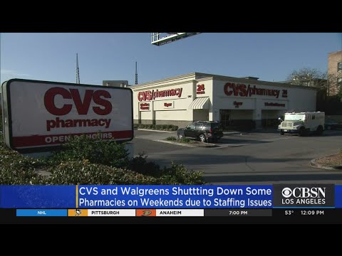 Some CVS, Walgreens Pharmacies To Shut Down On Weekends