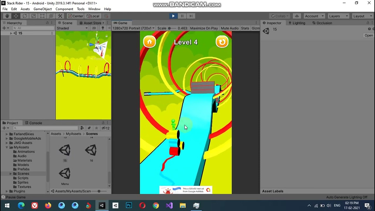 Stack Runner 3D Unity Game Source Code #unity #unity3d #unitydev #unitydeveloper #sourcecode