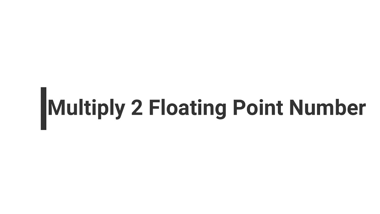 Java Program to Multiply two Floating Point Numbers |  | Java Practical Interview Question | 03