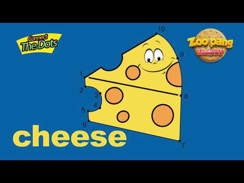 Connect The Dots for Kids | counting 1 to 10 | Cheese