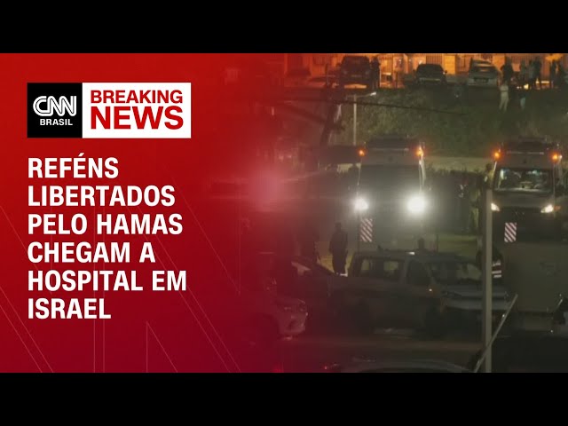 Reféns libertados pelo Hamas chegam a hospital em Israel | CNN Brasil Reféns libertados pelo Hamas chegam a hospital em Israel | CNN Brasil