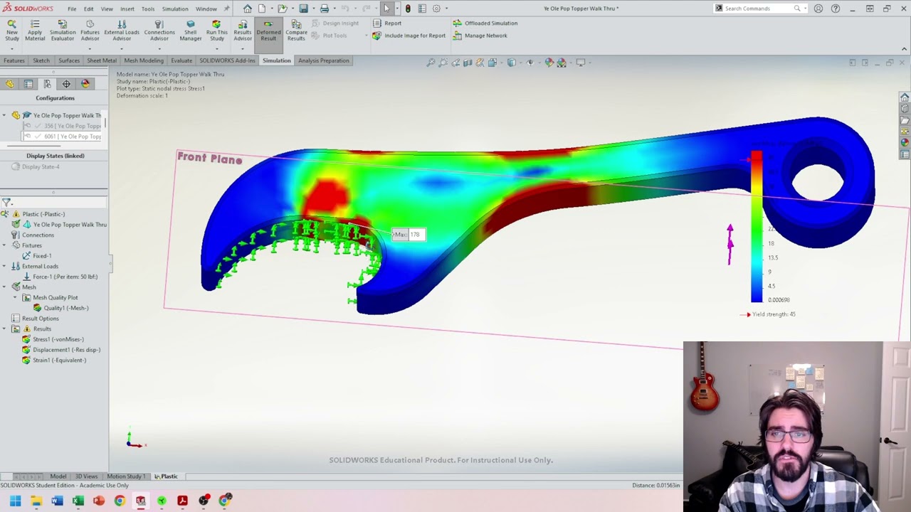 Refining FEA Studies Using SolidWorks Simulation