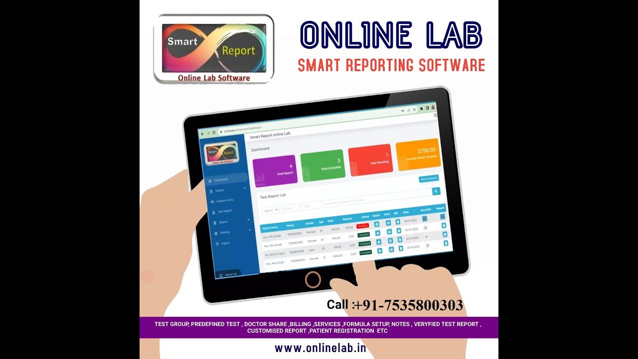 #onlinelab Software #onlinelabsoftware Smart #reporting New Update