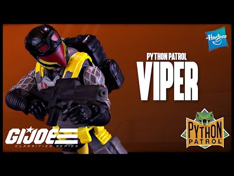 Hasbro G.I.JOE Classified Series Python Patrol Cobra Viper Figure Review @TheReviewSpot