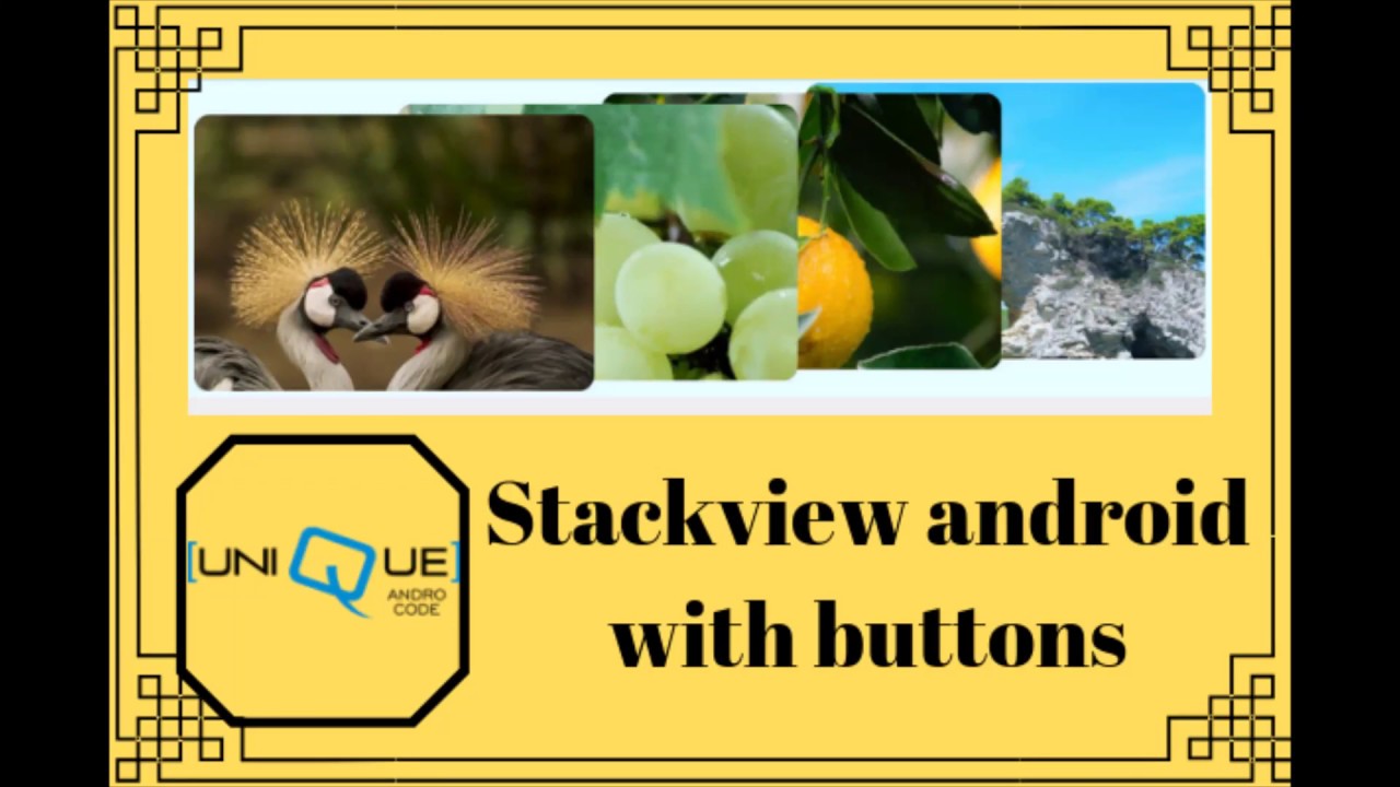 Stackview android with buttons