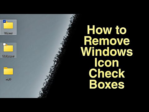 How to Remove Windows Icon Check Boxes