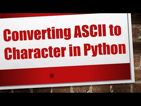 Converting ASCII to Character in Python