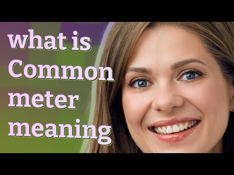 Common meter | meaning of Common meter