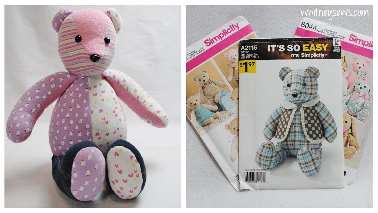 Choosing the BEST Memory Bear Pattern | Memory Bear Sewing Series 🐻 | Whitney Sews GIVEAWAY CLOSED