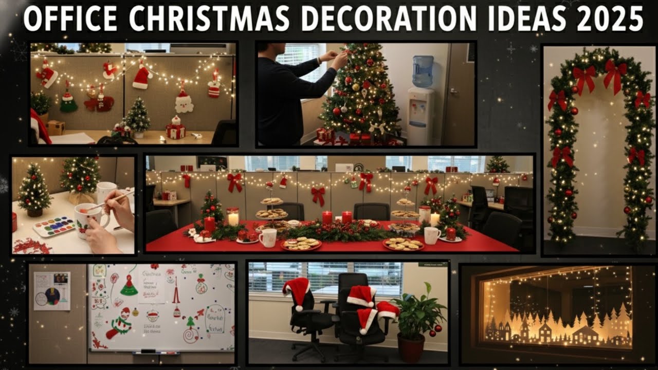 111+ Office Christmas Decoration Ideas 2026 | Cubicle, Desk & Holiday Party Themes