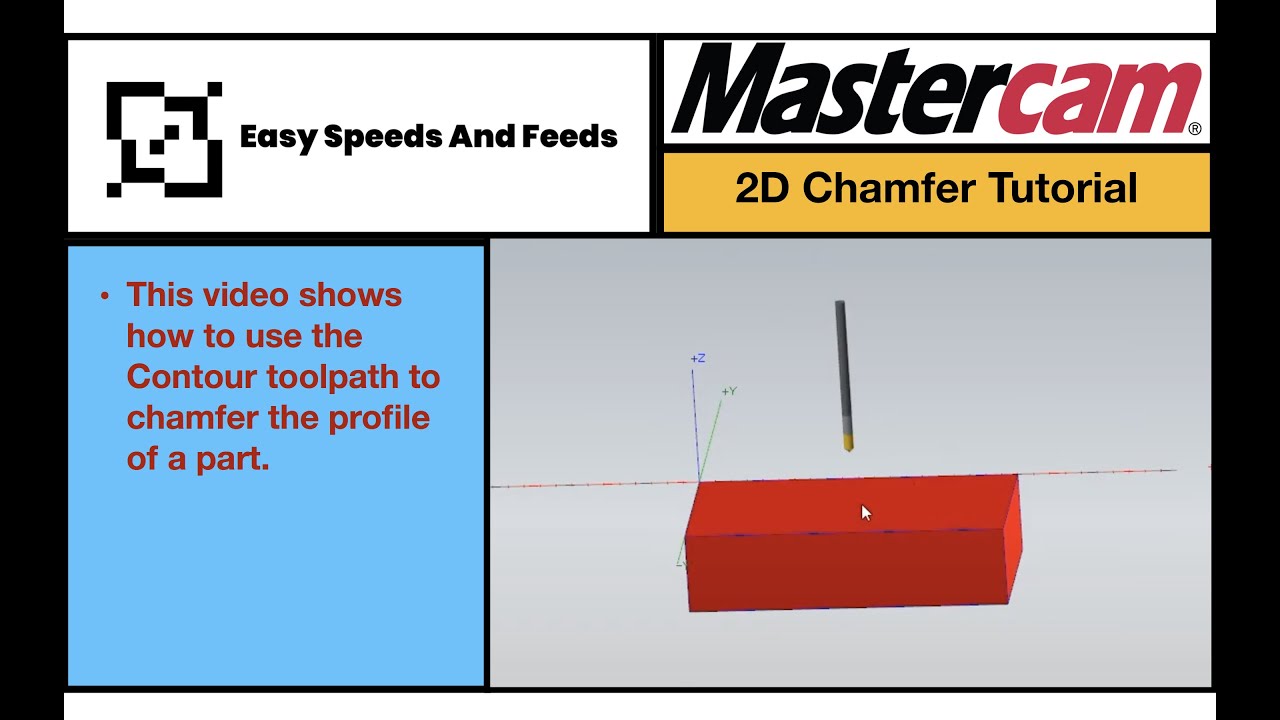 2D chamfer! MASTERCAM 2020