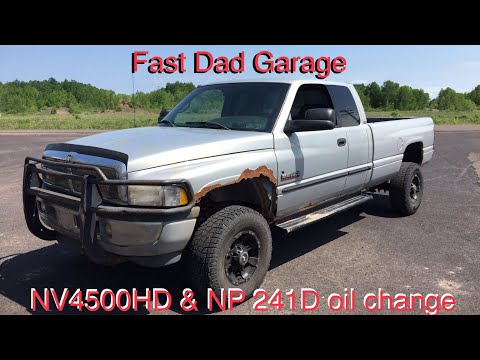 Fluid change NV4500 HD & NP 241D- 2001 Dodge 2500