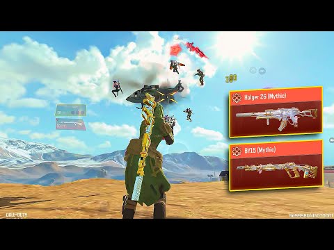 MYTHIC DIAMOND COMBO ( HOLGER-26 & BY15 ) AGAINST META GUNS IN SOLO VS SQUAD