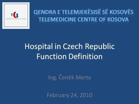 Hospital in Czech Republic Function Definition
