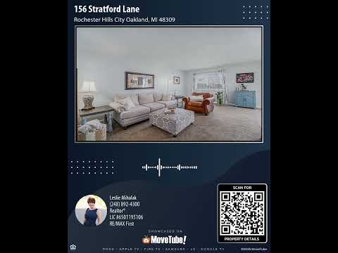 156 Stratford Lane, Rochester Hills City Oakland, MI 48309 | 3 Bedroom Other For Sale