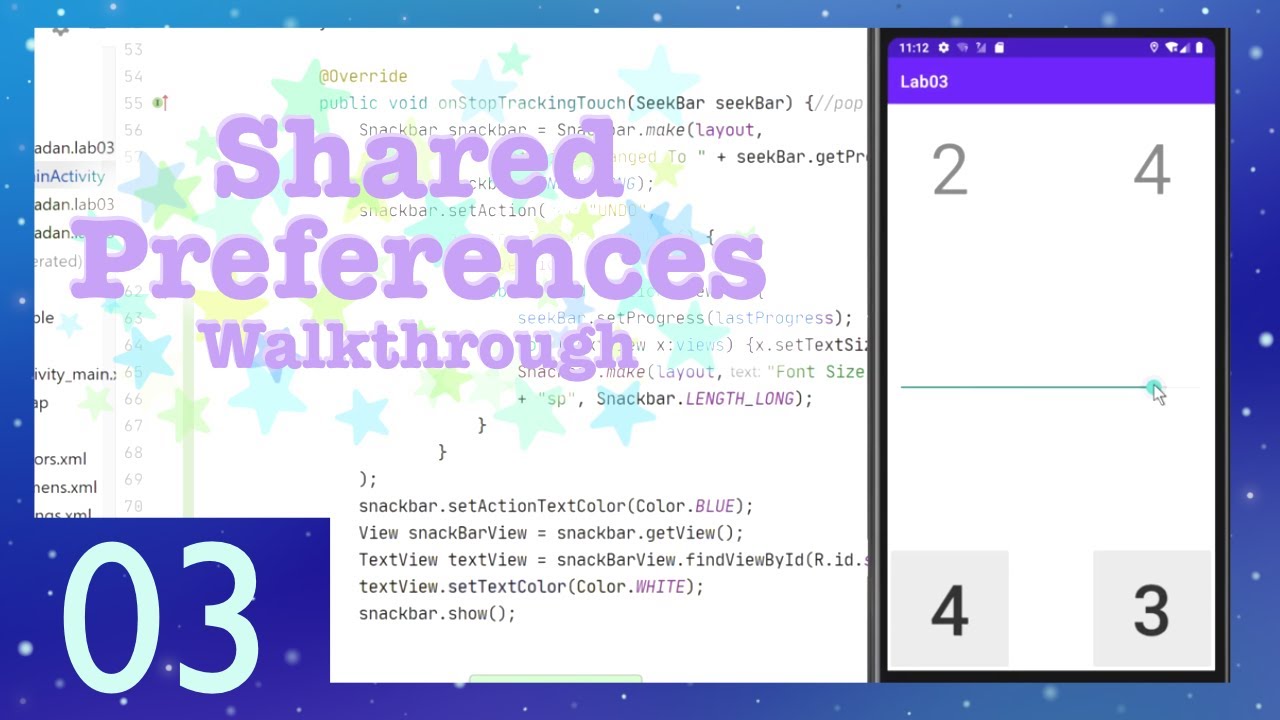 03 Shared Preferences Walkthrough
