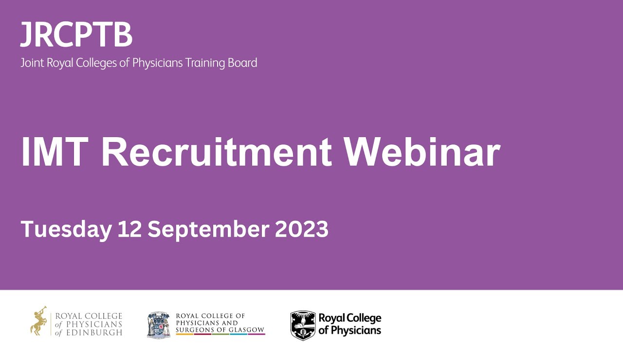 IMT recruitment webinar