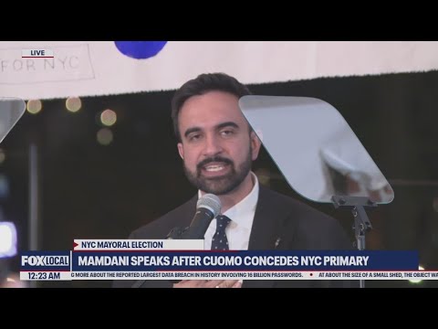 Mamdani declares victory in NYC’s Democratic mayoral primary as Cuomo concedes: FULL SPEECH