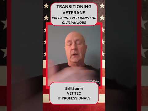Finding a CIVILIAN Jobπ·π½ after MILITARY SERVICE πΊπΈ π» IT PROFESSIONALS - VET TEC