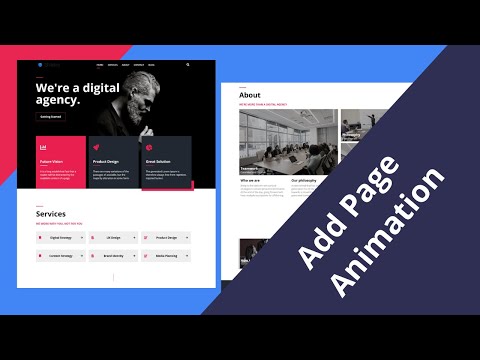Learn Build A Responsive Website With HTML CSS And JavaScript Part 2 | Add Page Animation - Mind ...