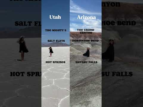 What state would you choose? Utah vs. Arizona✈️