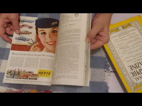Thrifted Treasures - National Geographic Magazine from the 1950's - Junk Journal Supplies?