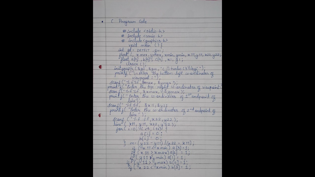 CGR practical 12
