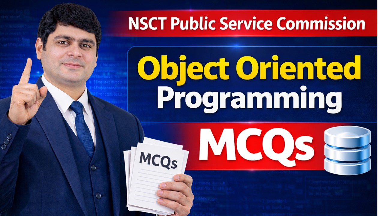 OOP MCQS - Object Oriented Programming
