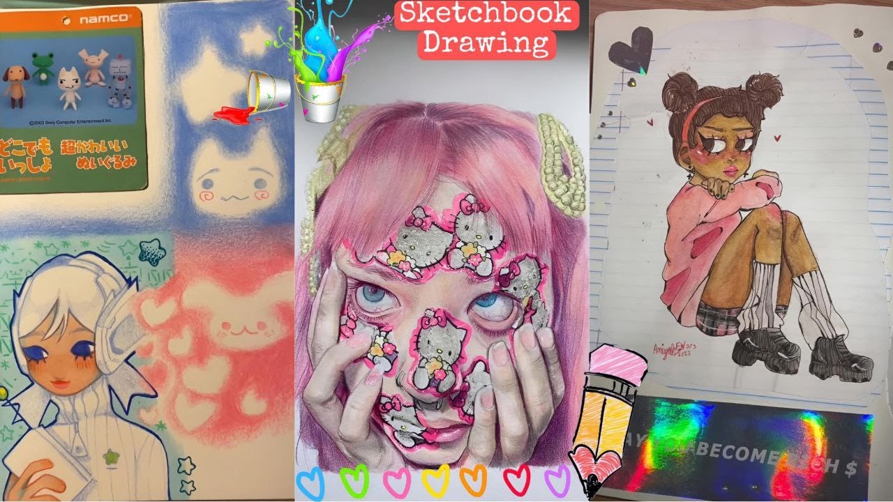 Sketchbook drawing and doodle ideas | Sketchbook Ideas | ART compilation #1