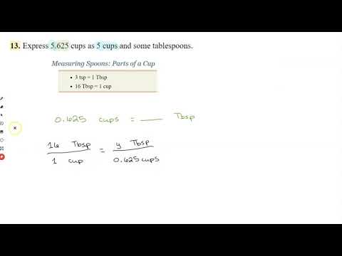 Health Test #13 - Cups to Tablespoons