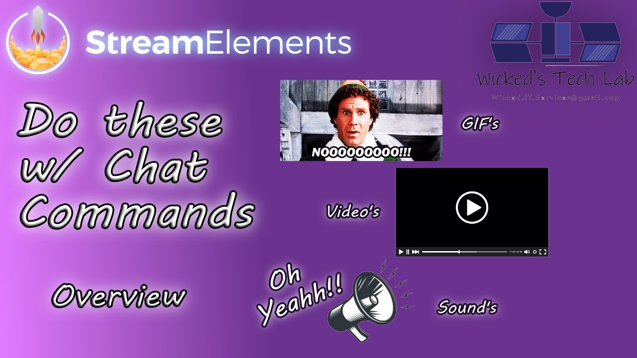 Stream Elements - Playing videos, gifs or sounds with chat commands (Overview)