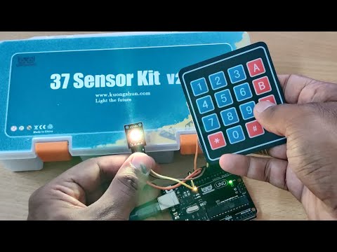 10 Arduino Projects using 37 in 1 Sensor kit | control RGB LED with 4x4 Keypad | 37 in 1 modules