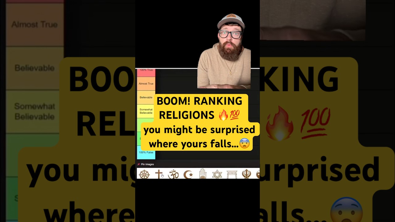 B00M! RANKING RELIGIONS 🔥💯 you might be surprised where yours falls…😨