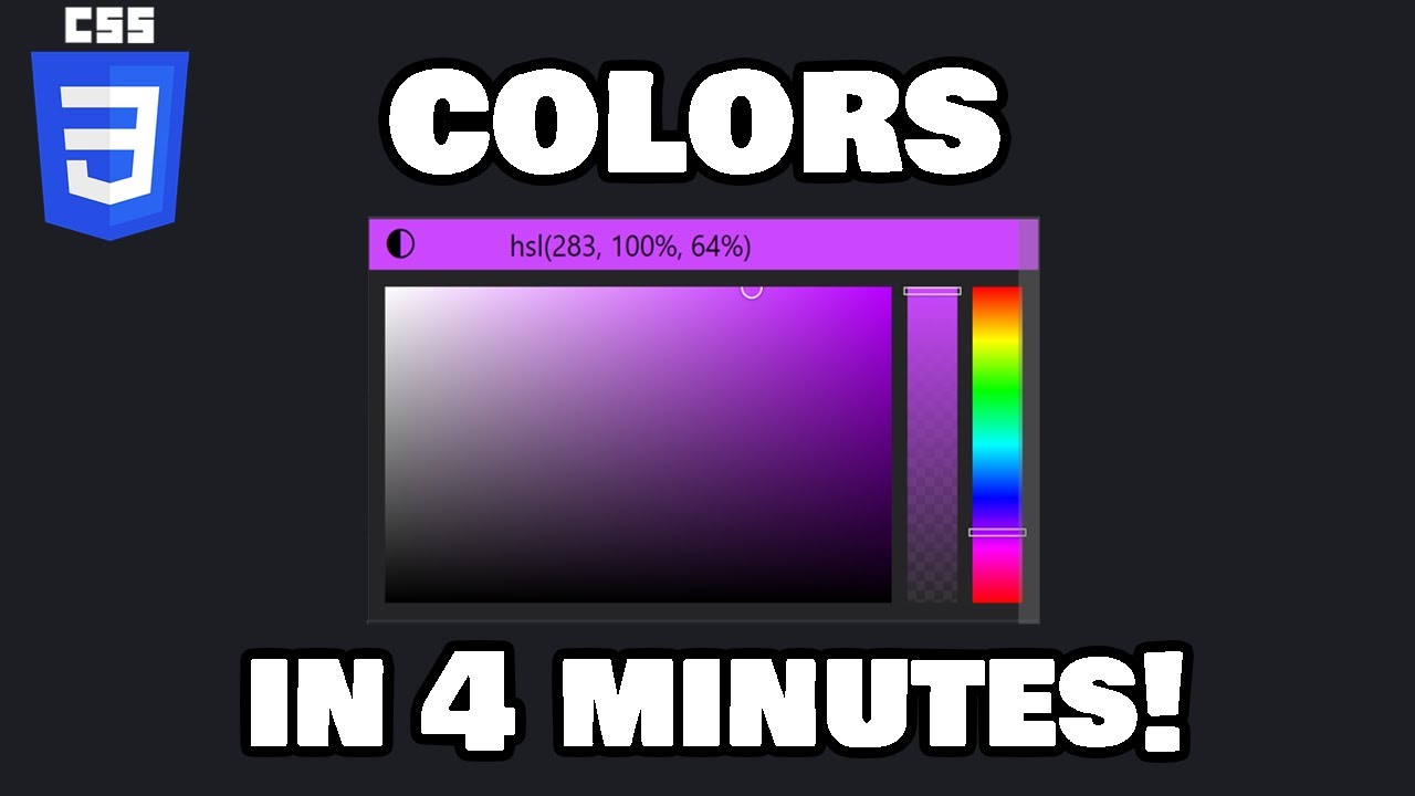 Learn CSS colors in 4 minutes! 🖌️
