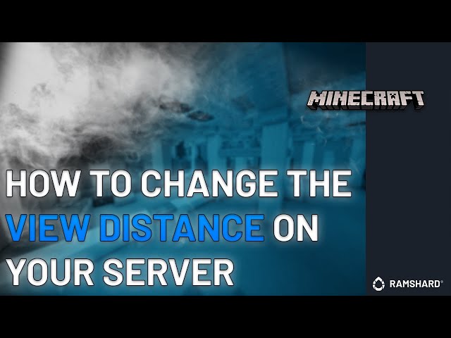 How to increase render distance in a Minecraft server