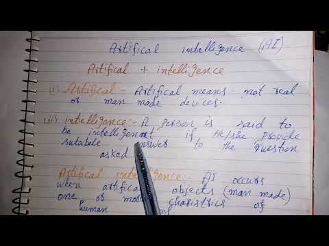 Artificial intelligence ||AI|| What is artificial intelligence in Urdu Hindi. ||AI|| in Urdu Hindi.