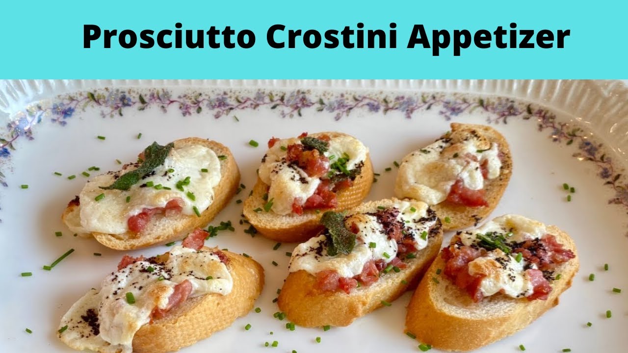 Crostini Appetizer Finger Food.