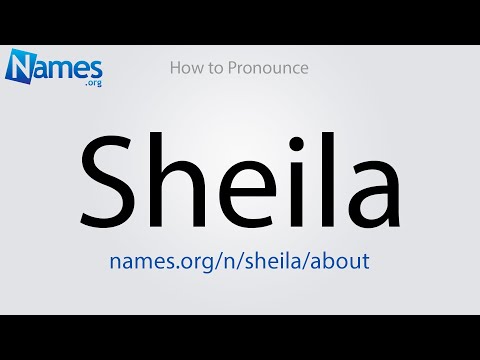 How to Pronounce Sheila
