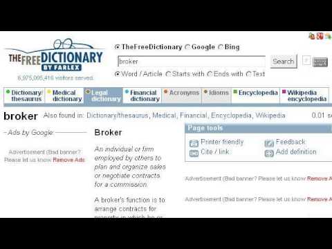 The Definition Of A Stock Broker