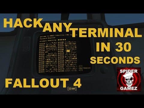 Fallout 4 - FASTEST TERMINAL HACKING METHOD (Unlock Computer Terminals In 30 Seconds!)