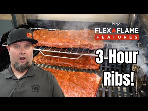 Smoked Ribs in Just 3 Hours??? NEW Ninja FlexFlame with Woodfire Flavor at the Push of a Button